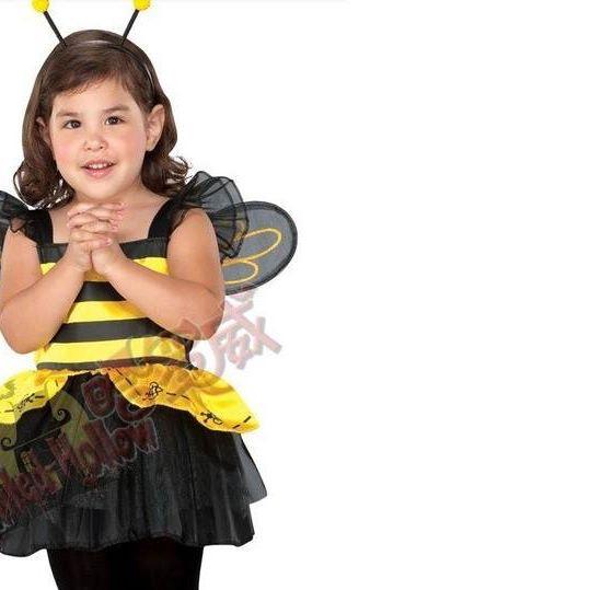 Dress Up America bee Costume for Girls - Bumble Bee Dress for Kids ...